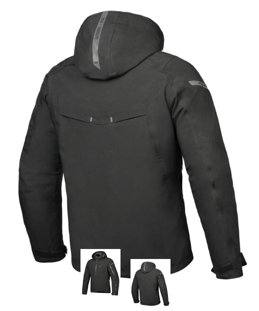 Ixon Laminated Softshell Waterproof Thermal Motorcycle Jacket Burning Black