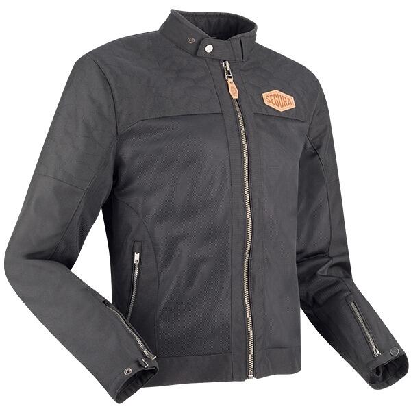 SEGURA MENS MOTORCYCLE TEXTILE JACKET RICHTER BLACK WATERPROOF