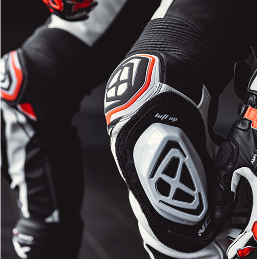 One Piece Leathers Suit Ixon Vortex 3 Race Black White Airbag Ready ...