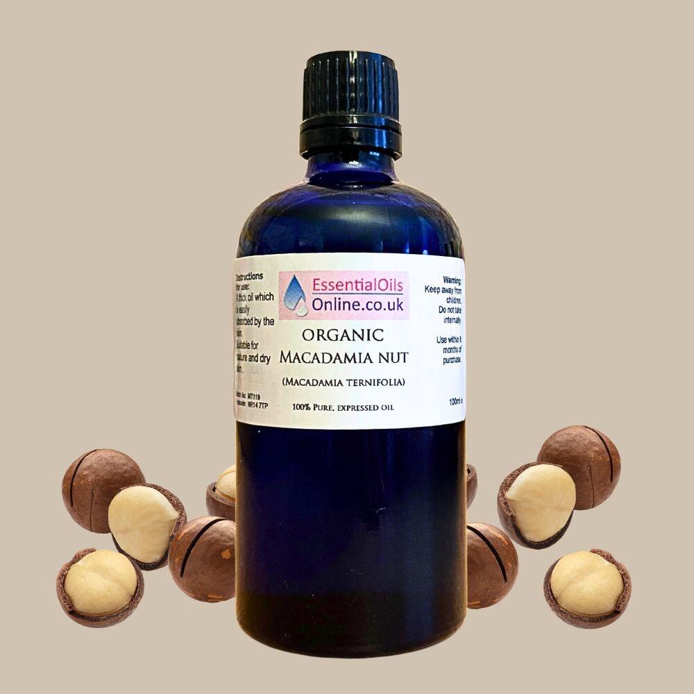 Organic Macadamia Nut Oil - Macadamia Integrifolia | Essential Oils Online