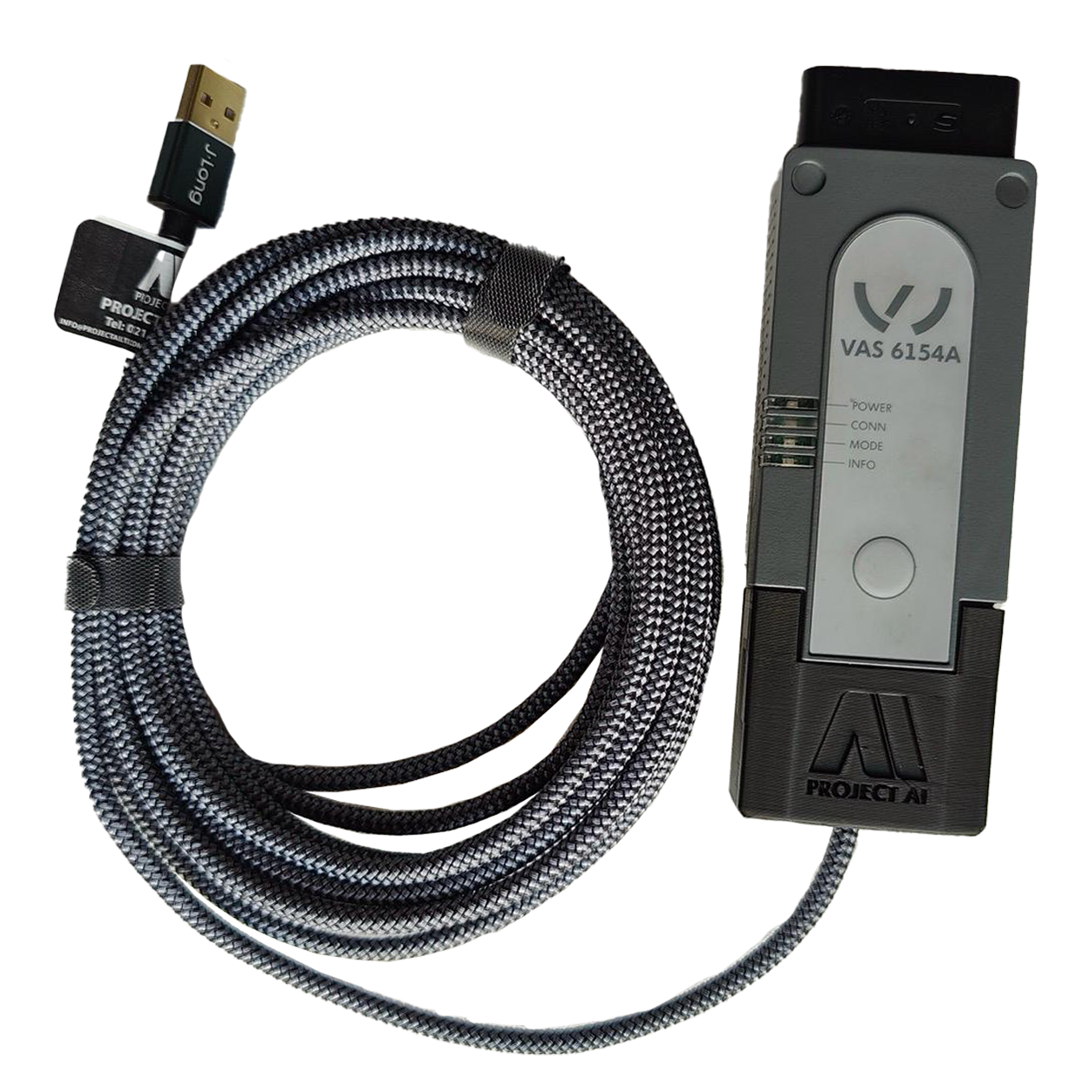 VAS 6154 Compatible USB Adapter with 5m Braided Cable