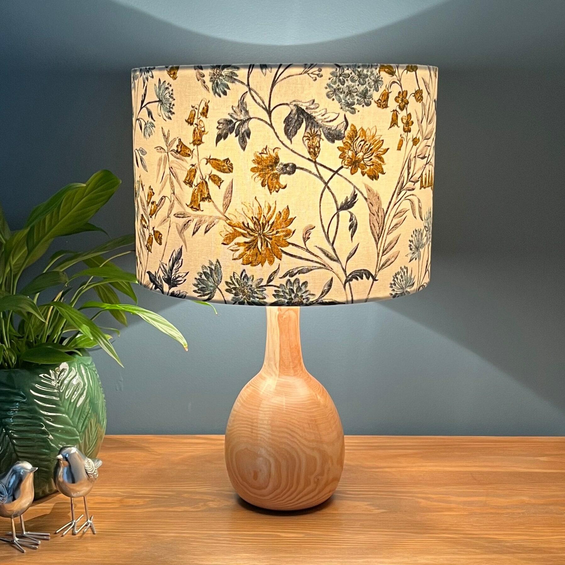 Wattle Lampshade Patterned Lamp Shades For Table Lamps Yellow Fabric ...