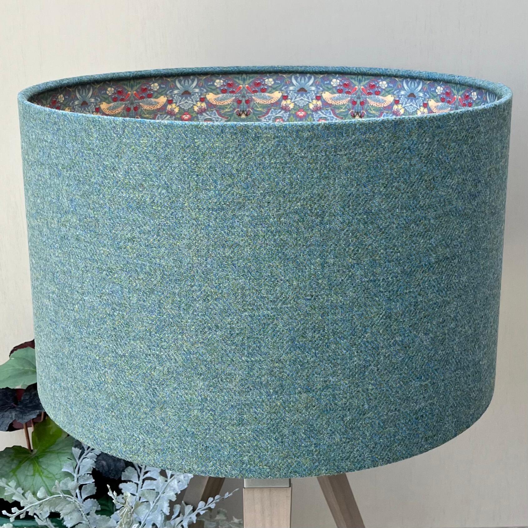 William Morris - Strawberry Thief | Blue Tweed | Table Lampshades