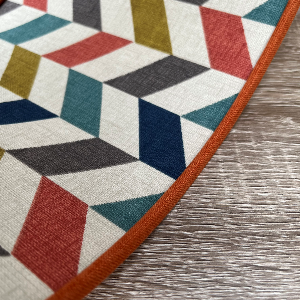 Burnt Orange | Geometric | Pattern On The Inside | Ceiling Light Shade