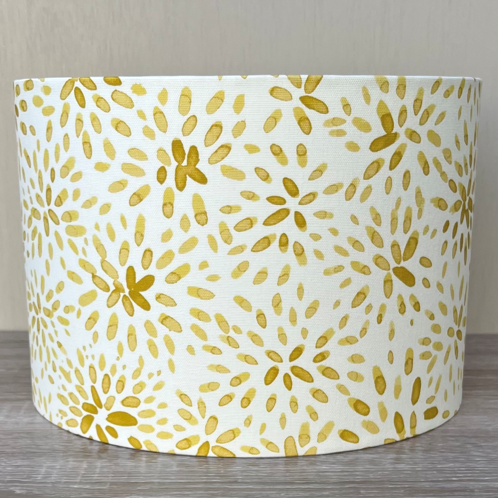Yellow | Abstract Patterned | Drum Lampshades