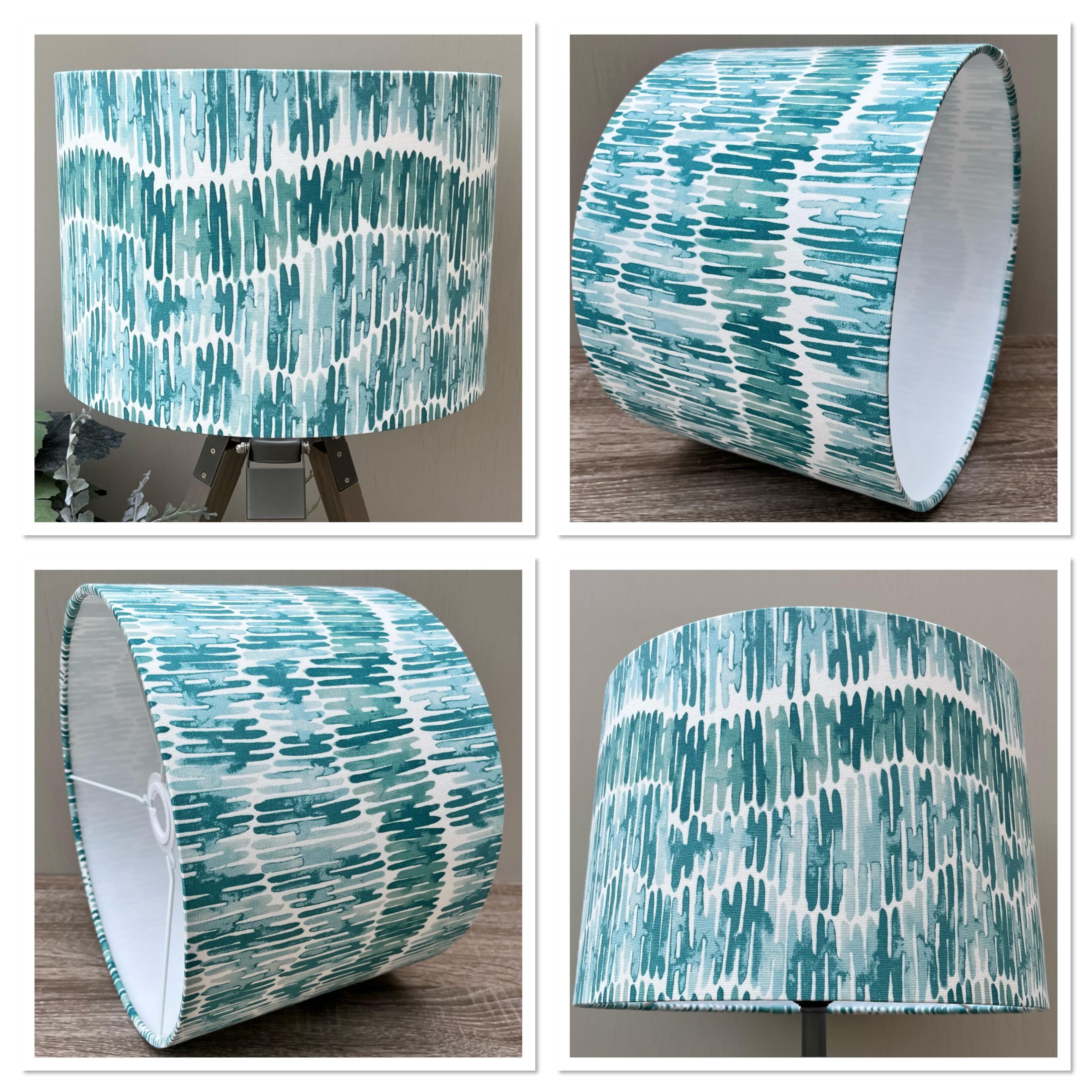 Seafoam Blue Green | Coastal Patterned Lampshades