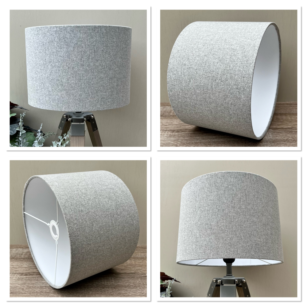 Grey Table Lamp Shade | Grey Ceiling Light Shades | Eve Scott Lighting
