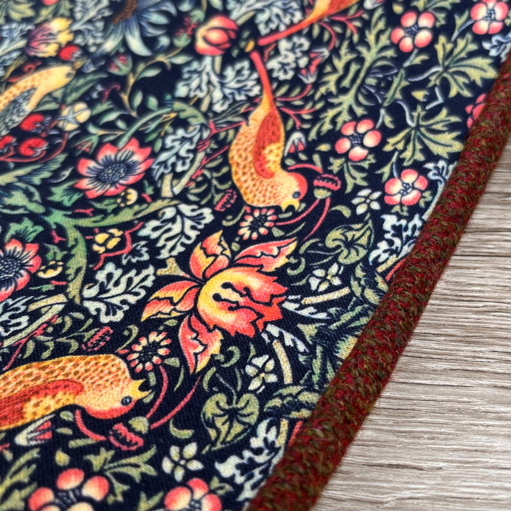 Red Tweed | William Morris | Strawberry Thief Lampshade