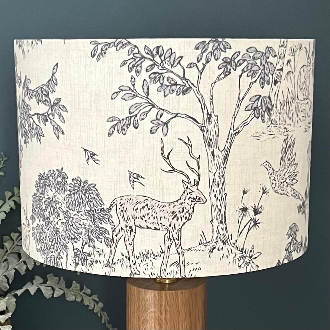 Ink Blue | Woodland Wildlife Lampshades