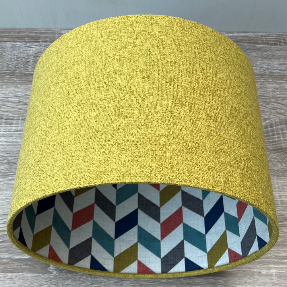Double Sided Lampshades | Pattern Lined Lampshade | Eve Scott Lighting