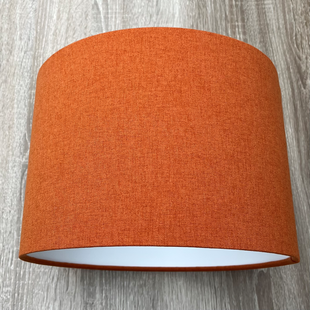 Spice Orange | Plain Drum Lampshades