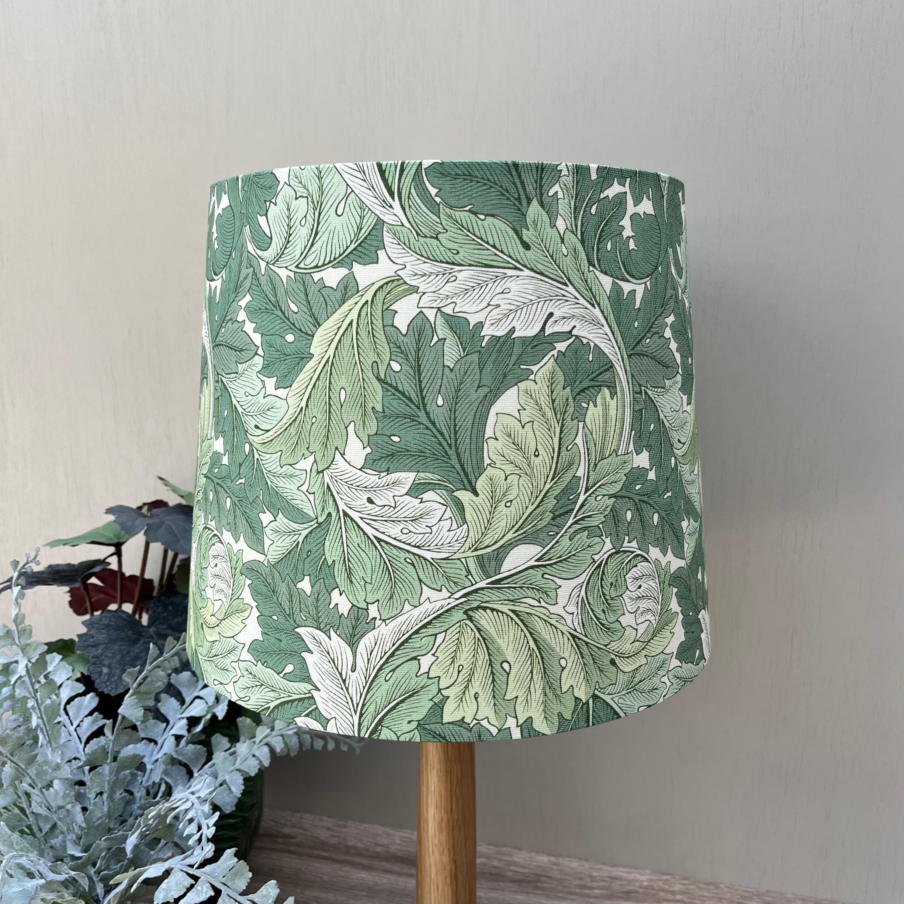 William Morris - Acanthus | Sage Green | Tapered Lampshades