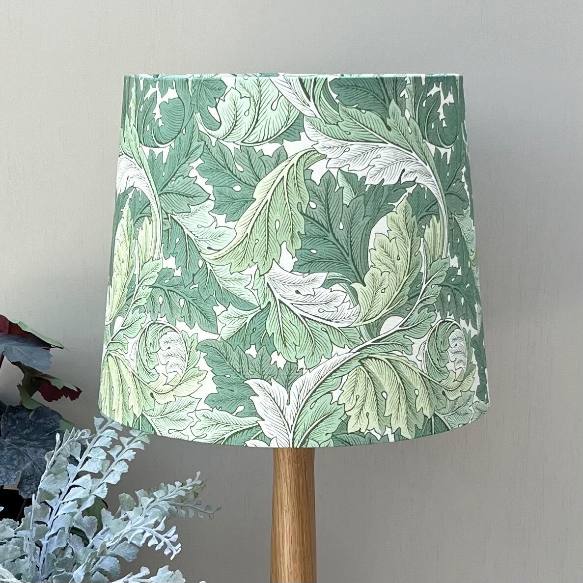 William Morris - Acanthus | Sage Green | Tapered Lampshades