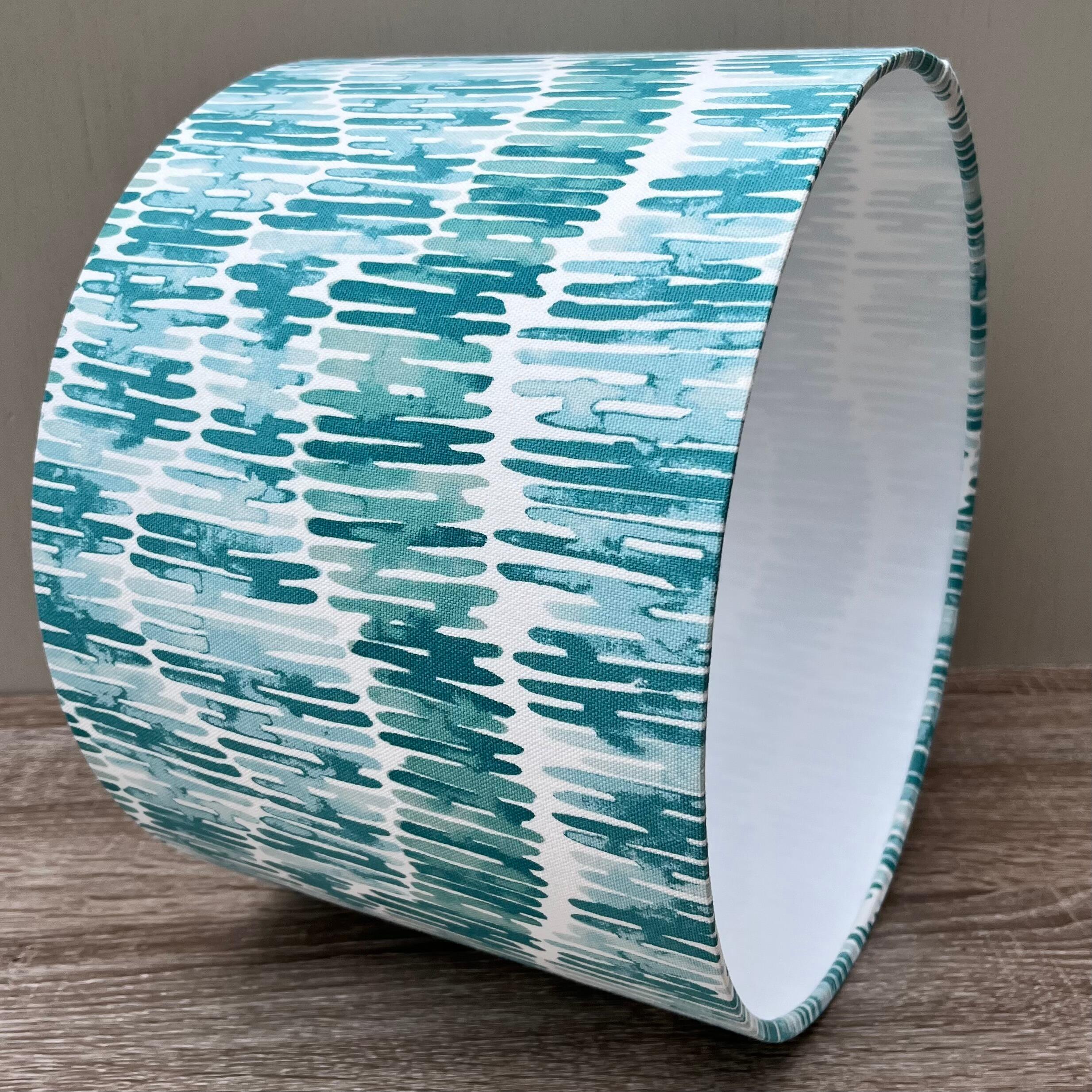Seafoam Blue Green | Coastal Patterned Lampshades