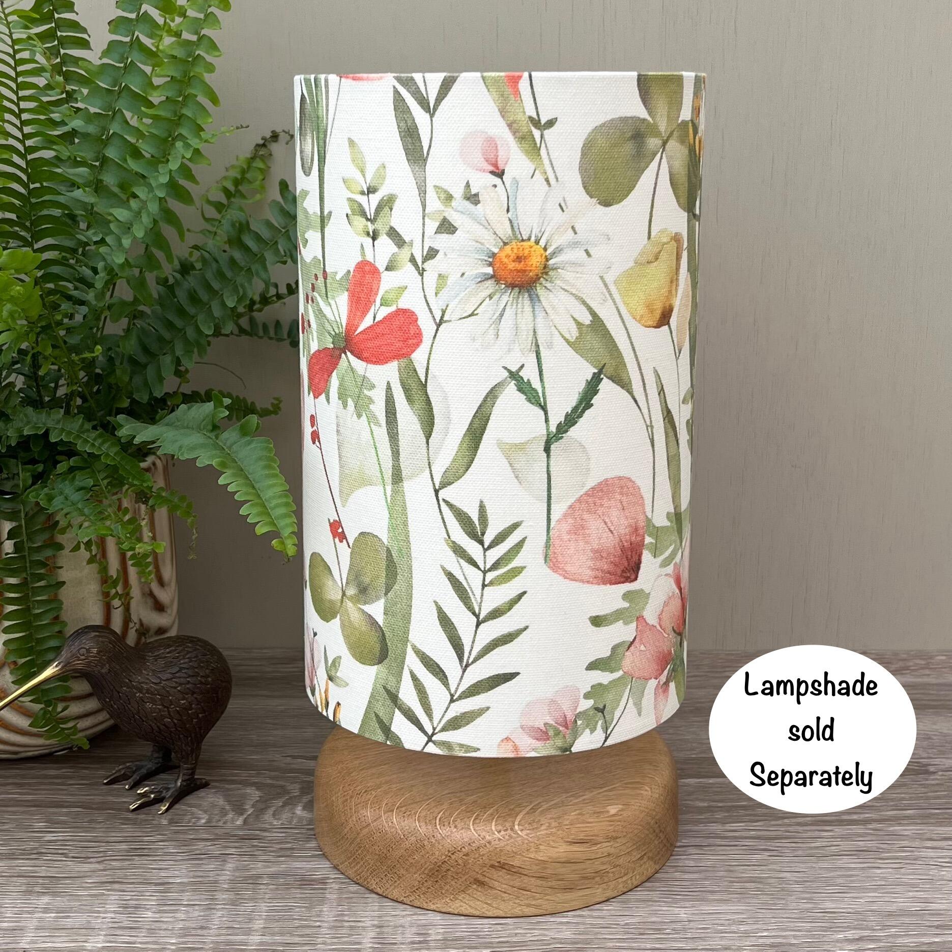 Handmade | Solid Oak - 15cm Round | Wood Table Lamp