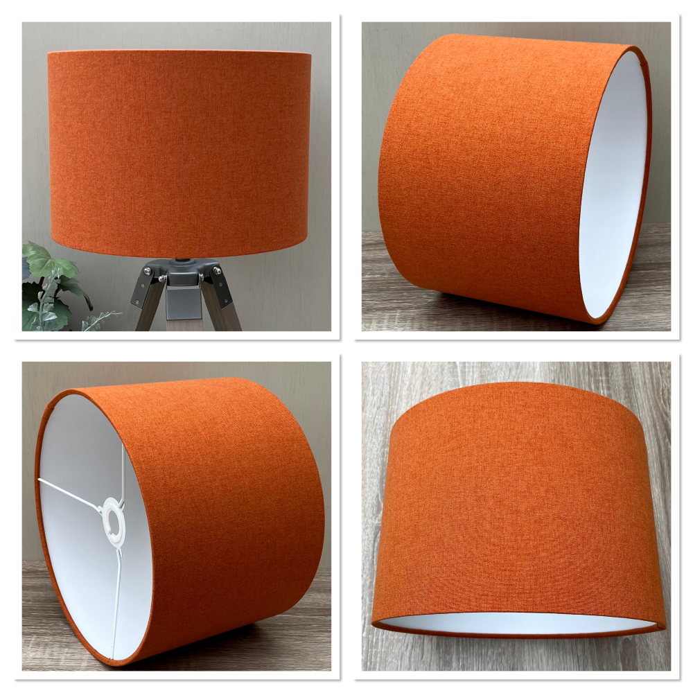 Orange Table and Floor Lamp Shades | Orange Ceiling Light Shade