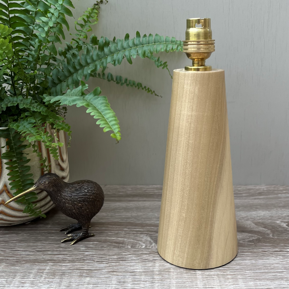 Tulip Wood | Small Cone | Wooden Table Lamp