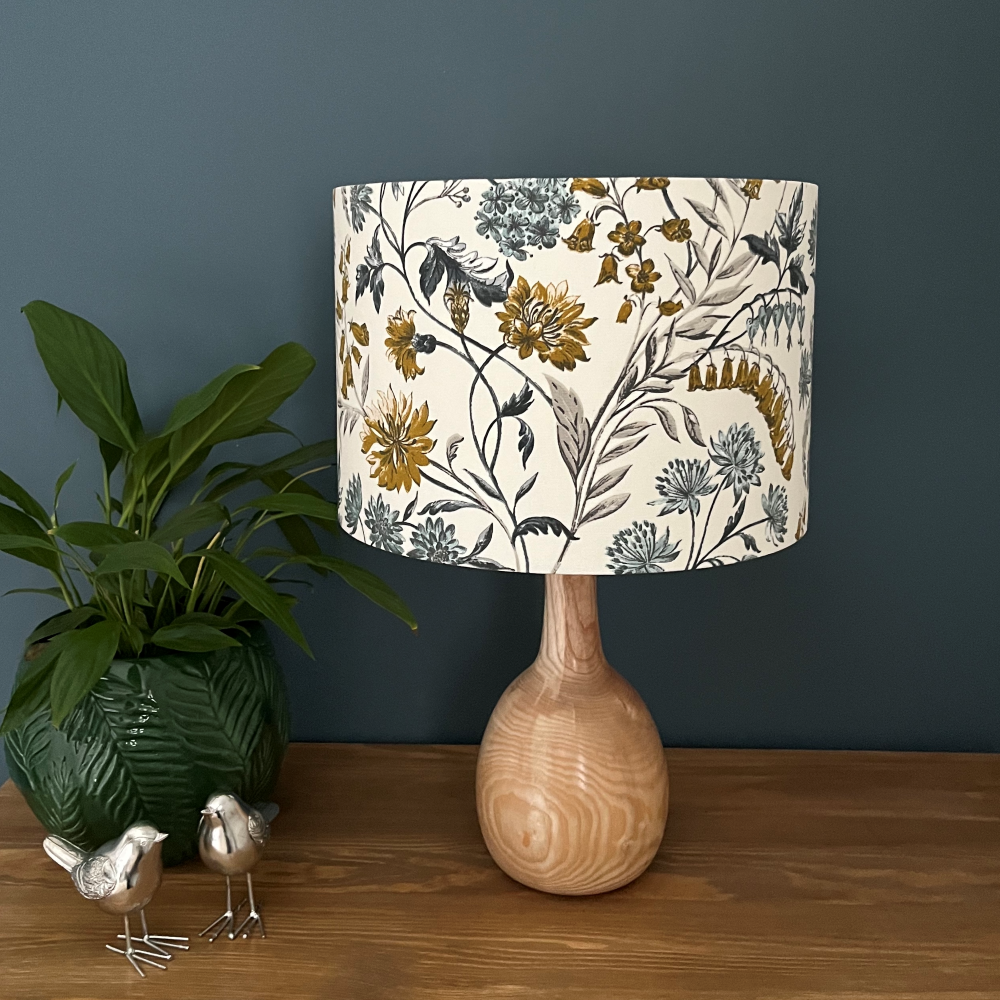 Easy Fit | Saffron - Blue | Floral Lampshades