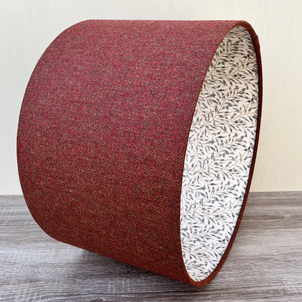 William Morris | Red Tweed Lampshade