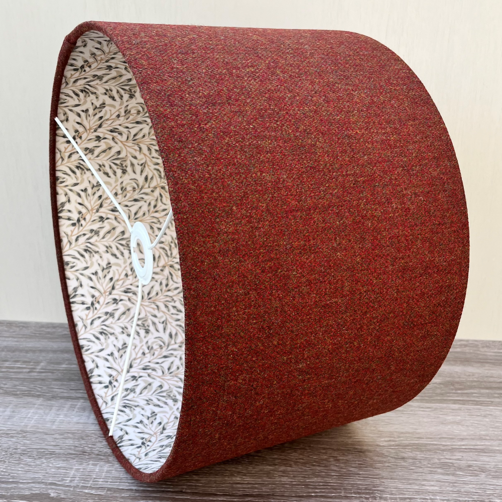 William Morris | Red Tweed Lampshade