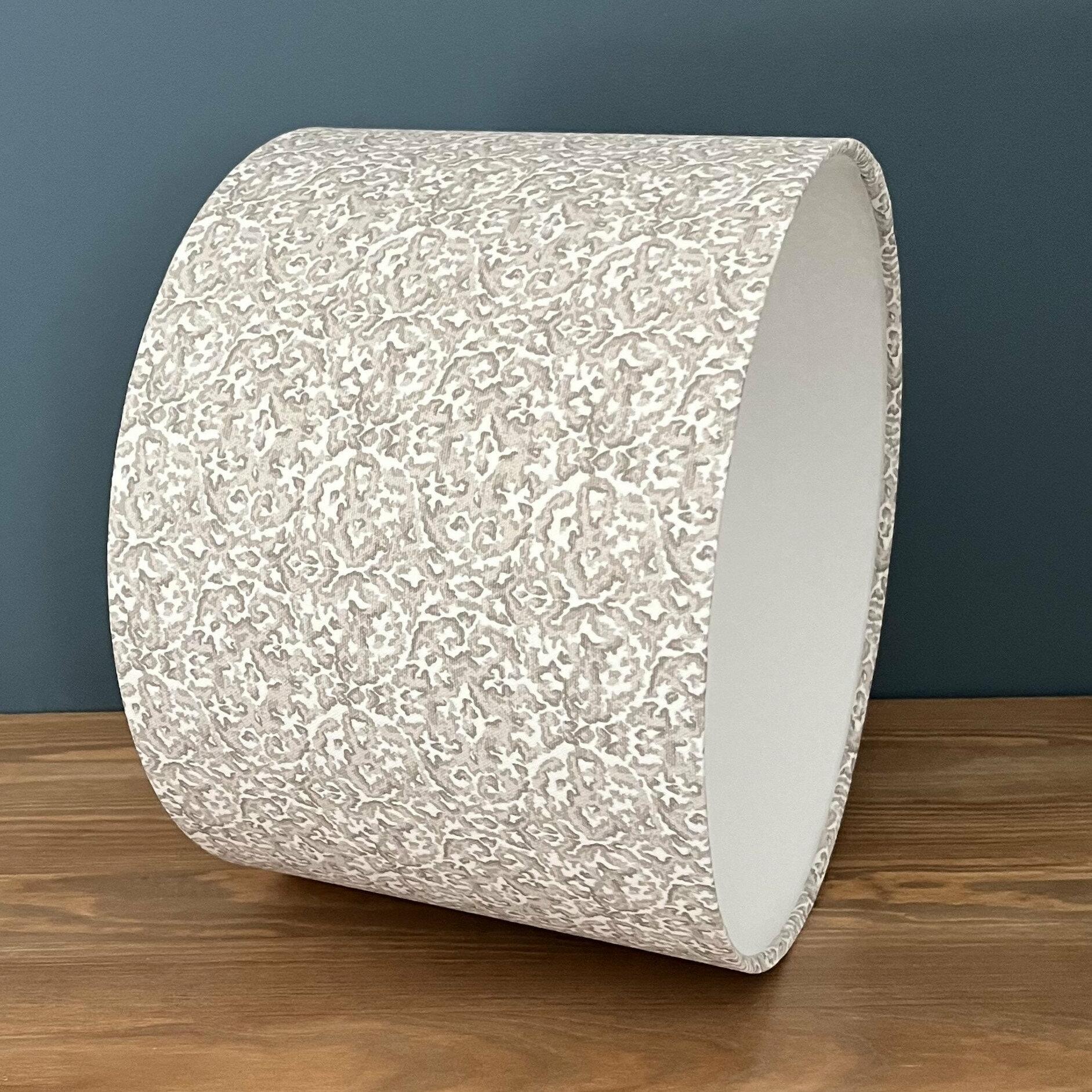 Easy Fit | Damask Pattern | Neutral Lampshades