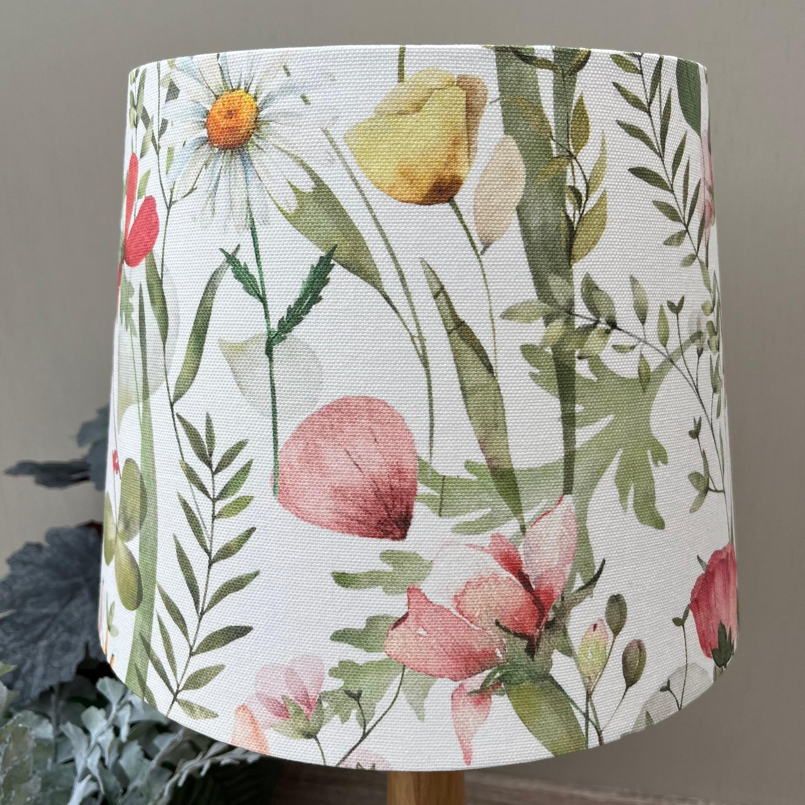 Pastel Pink | Tapered Floral Lampshades