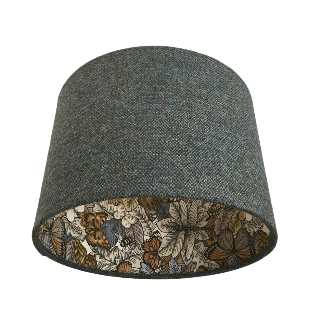 Ochre | Blue Tweed | Butterfly Lampshades