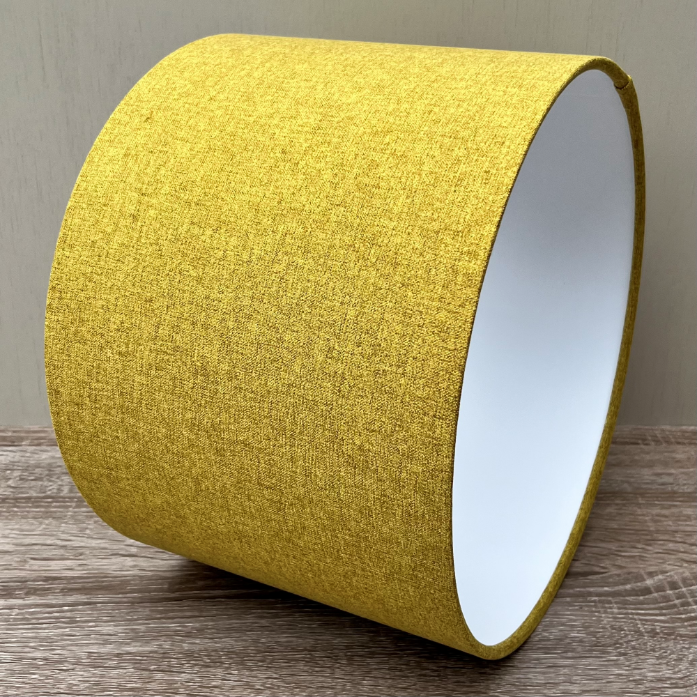 Easy Fit | Yellow | Plain Drum Lampshades