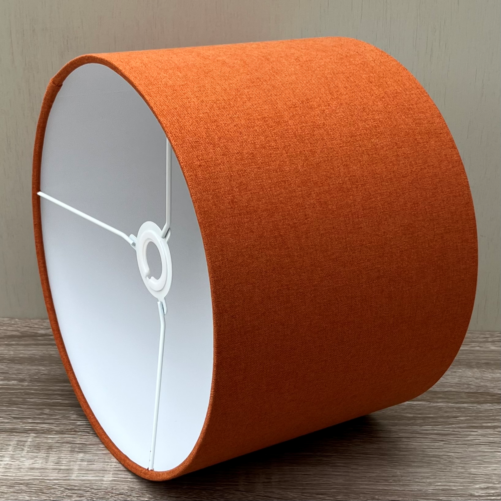 Spice Orange | Plain Drum Lampshades