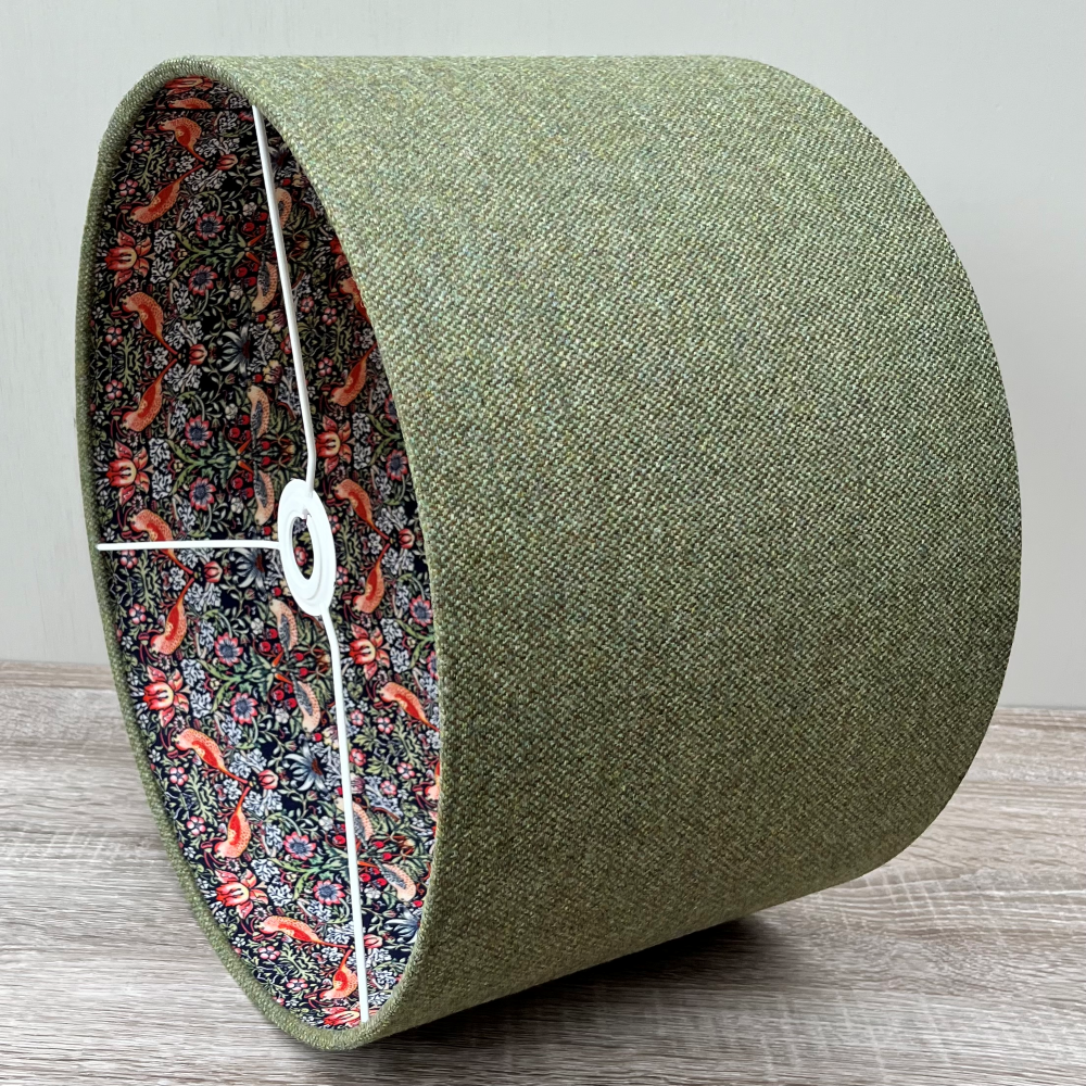 William Morris - Strawberry Thief | Green Tweed Lampshades