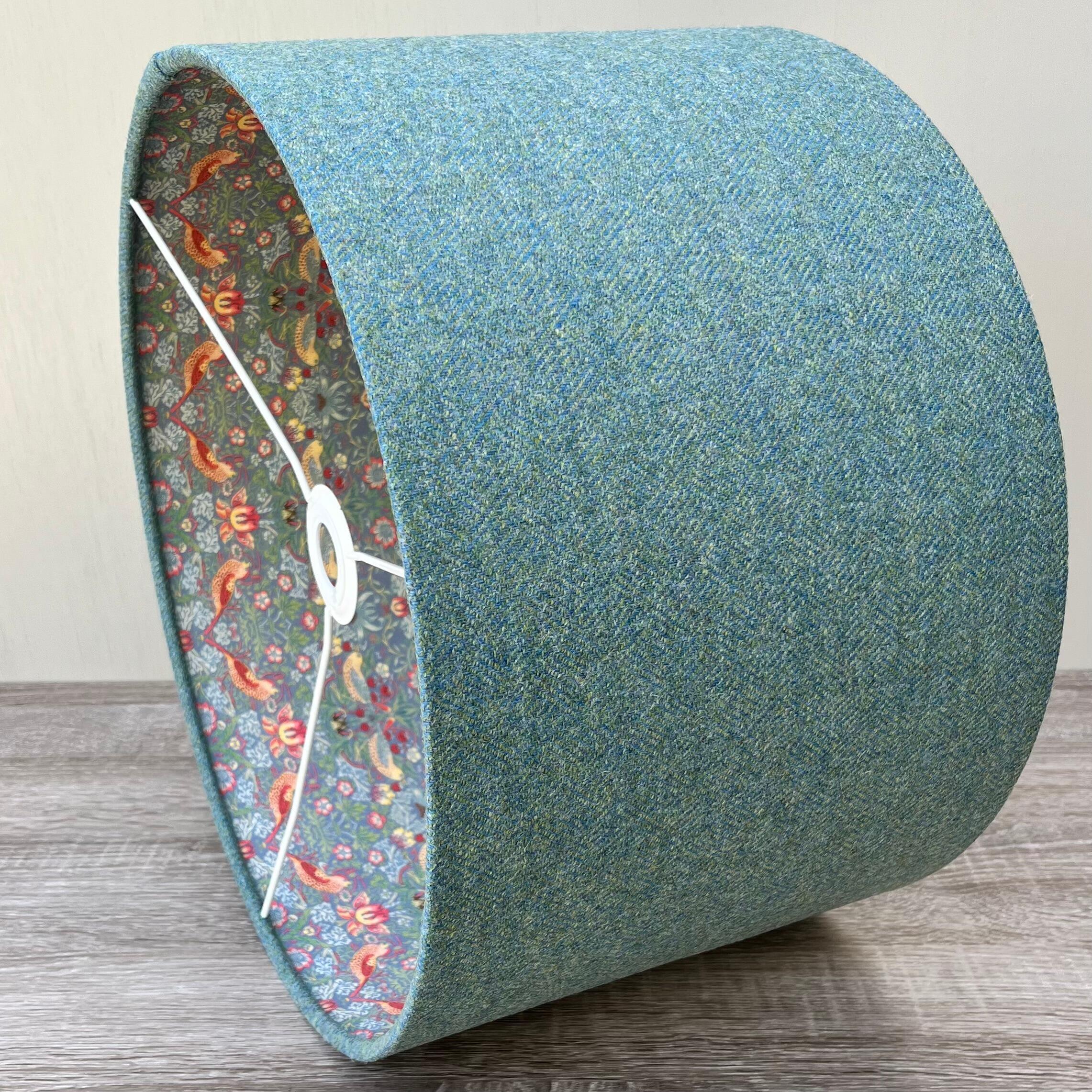 William Morris - Strawberry Thief | Blue Tweed | Table Lampshades