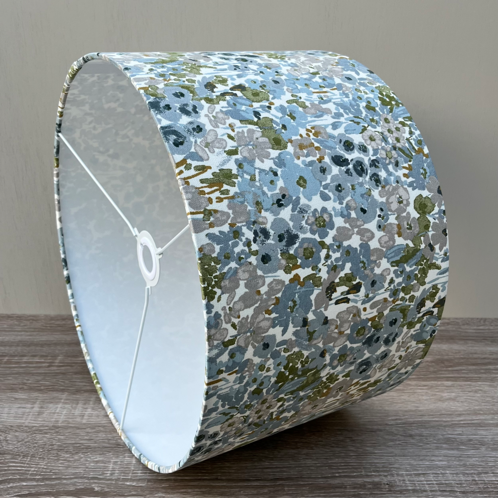 Easy Fit | Mineral Blue | Floral Lampshades