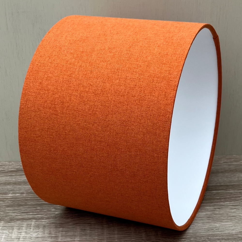 Spice Orange | Plain Drum Lampshades