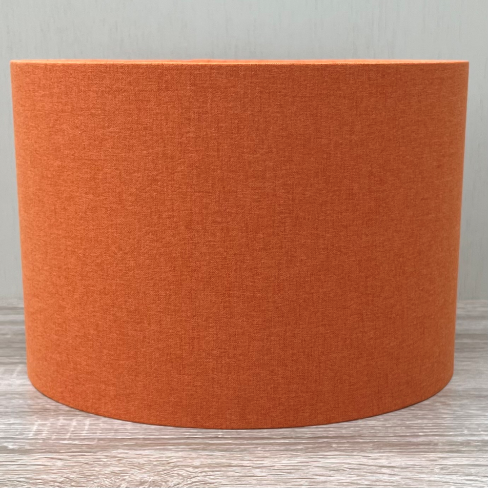 Spice Orange | Plain Drum Lampshades