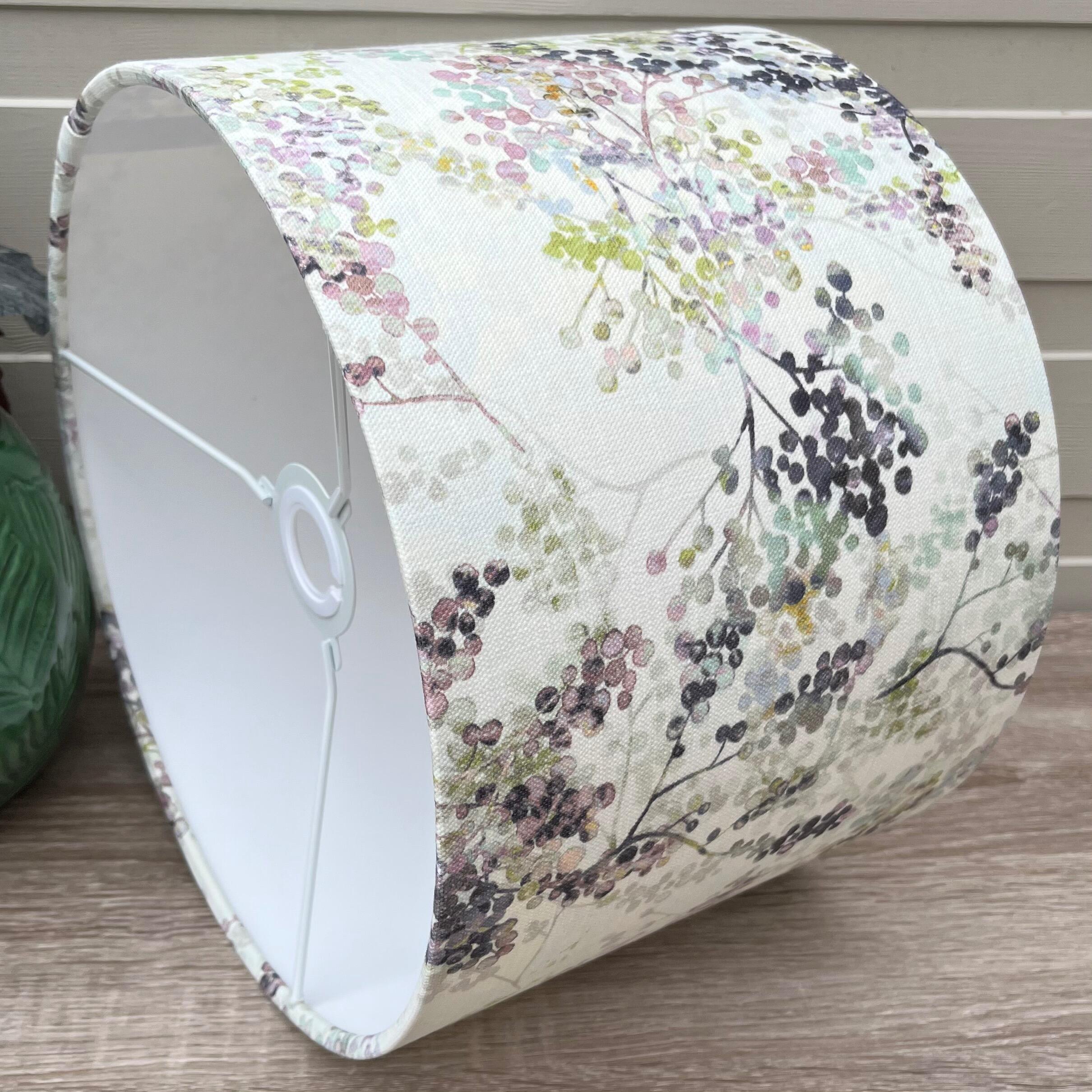 Damson Purple | Botanical Drum Lampshade