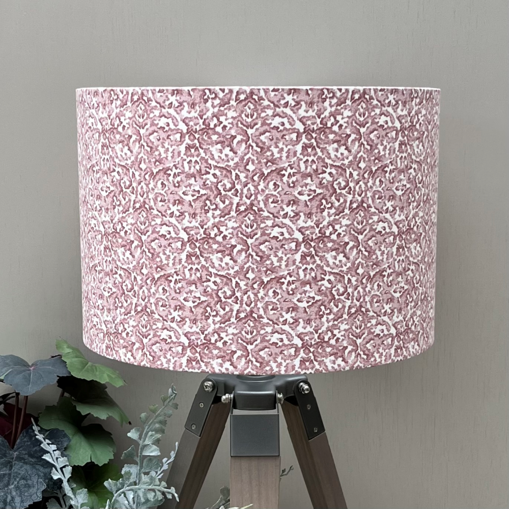 Blush Pink | Damask Patterned Lampshades
