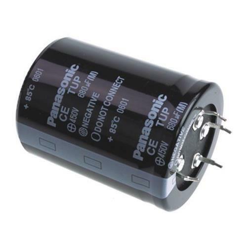 1 x Panasonic Aluminium Electrolytic Capacitor ECET2WP681FA, 680uF 450V dc