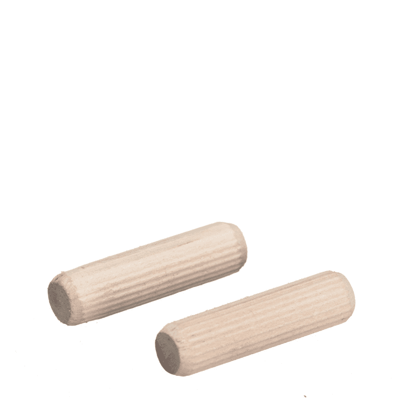 Pine Softwood Multi-Groove Chamfered Wooden Dowels (Metric Diameter)