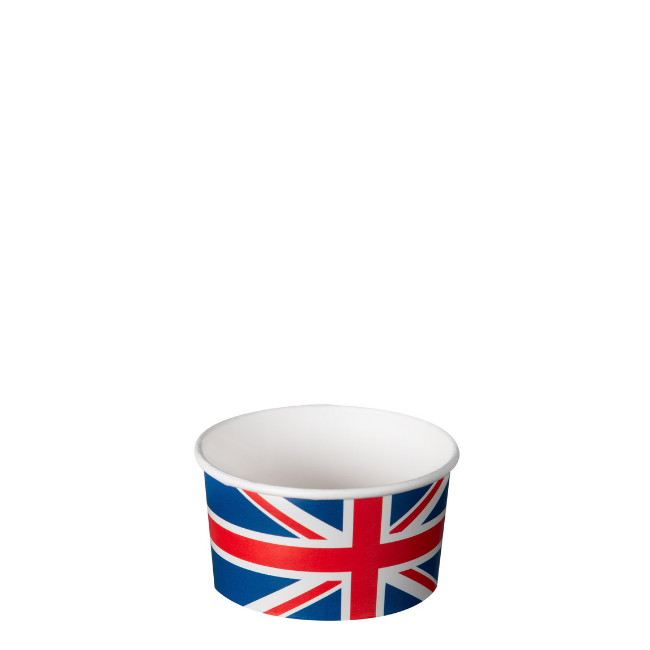 1 Scoop 90ml Union Jack Ice Cream Tubs and Lids | Type 80