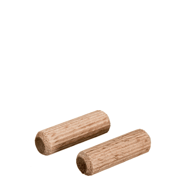 Hardwood Multi-Groove Chamfered Wooden Dowels (Imperial Diameter)