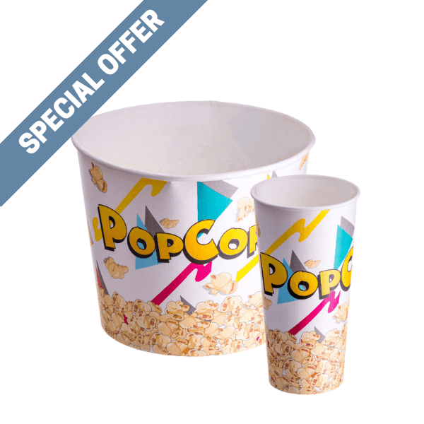 Popcorn Tubs | Wholesale Popcorn Buckets & Popcorn Cups in Bulk