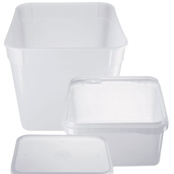 Square Tamper Proof Ice Cream Containers | Square Plastic Ice Cream ...