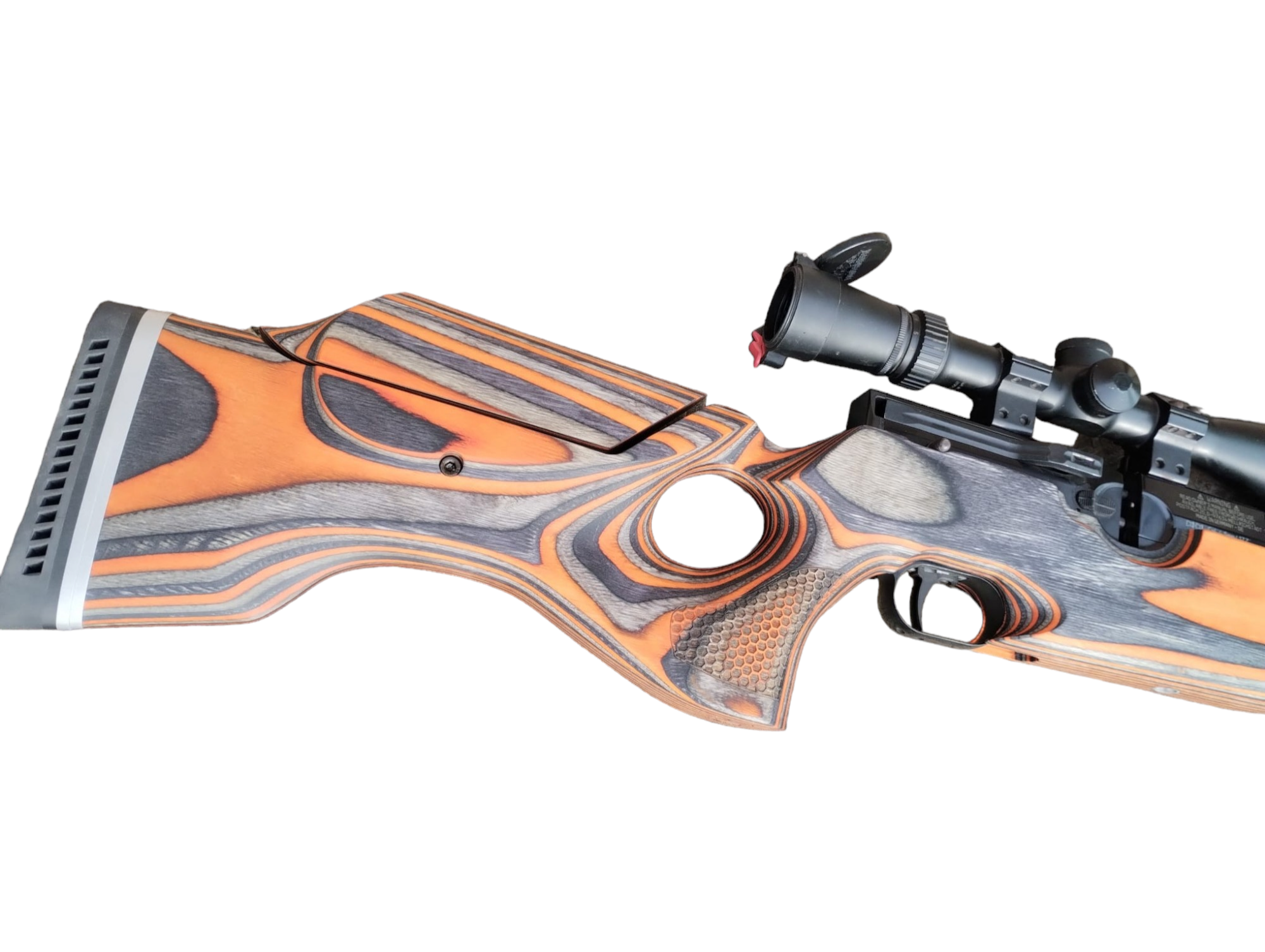 LP Evolution Weihrauch HW100 Custom Stock - Orange & Black
