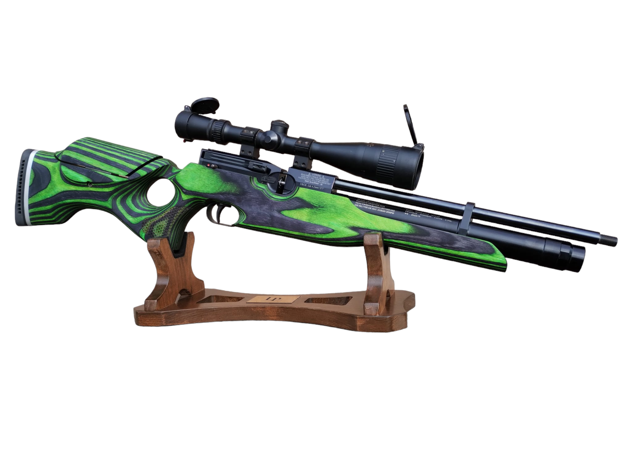 LP Evolution Weihrauch HW100 Custom Stock - Green & Black
