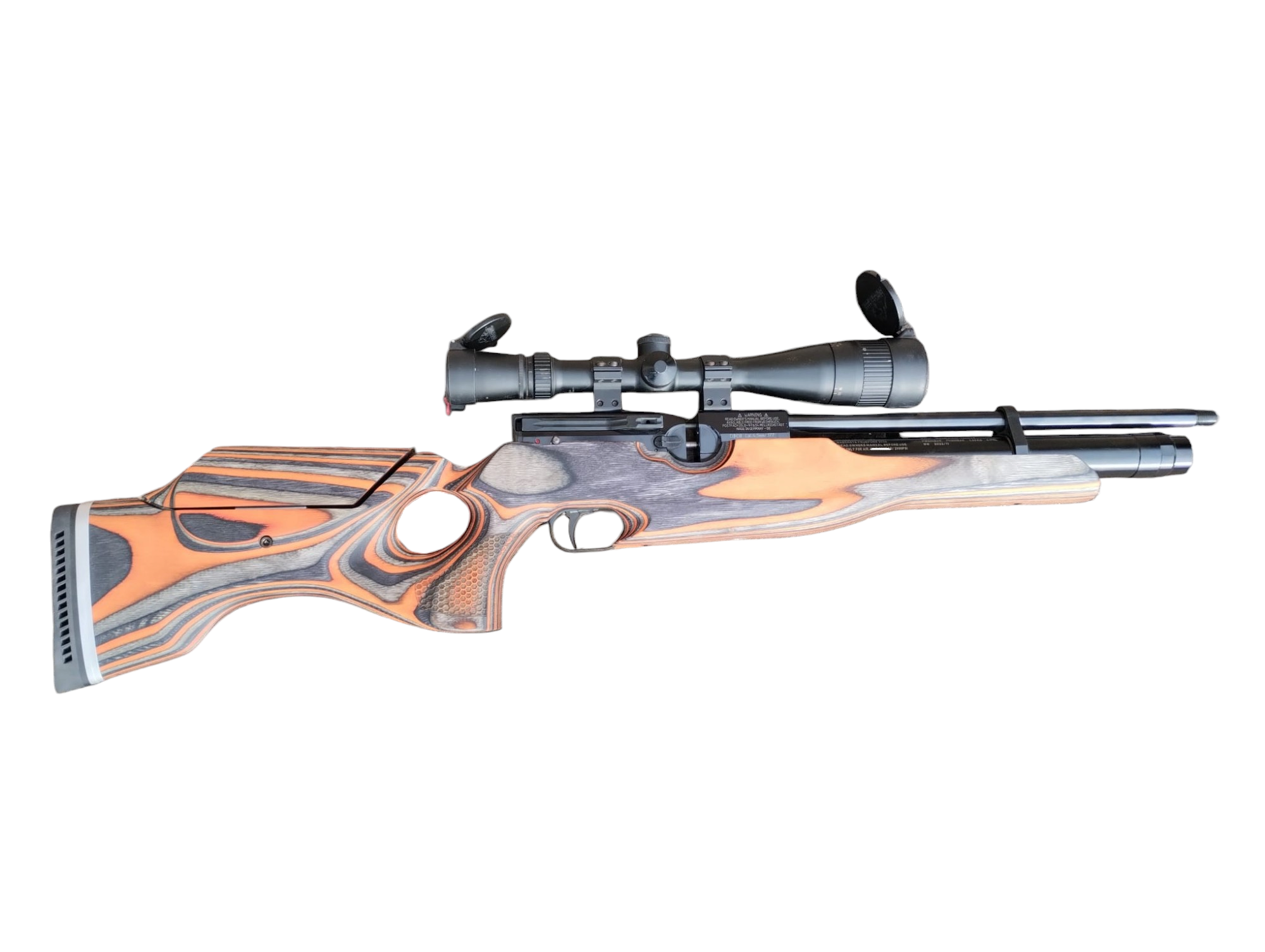 LP Evolution Weihrauch HW100 Custom Stock - Orange & Black