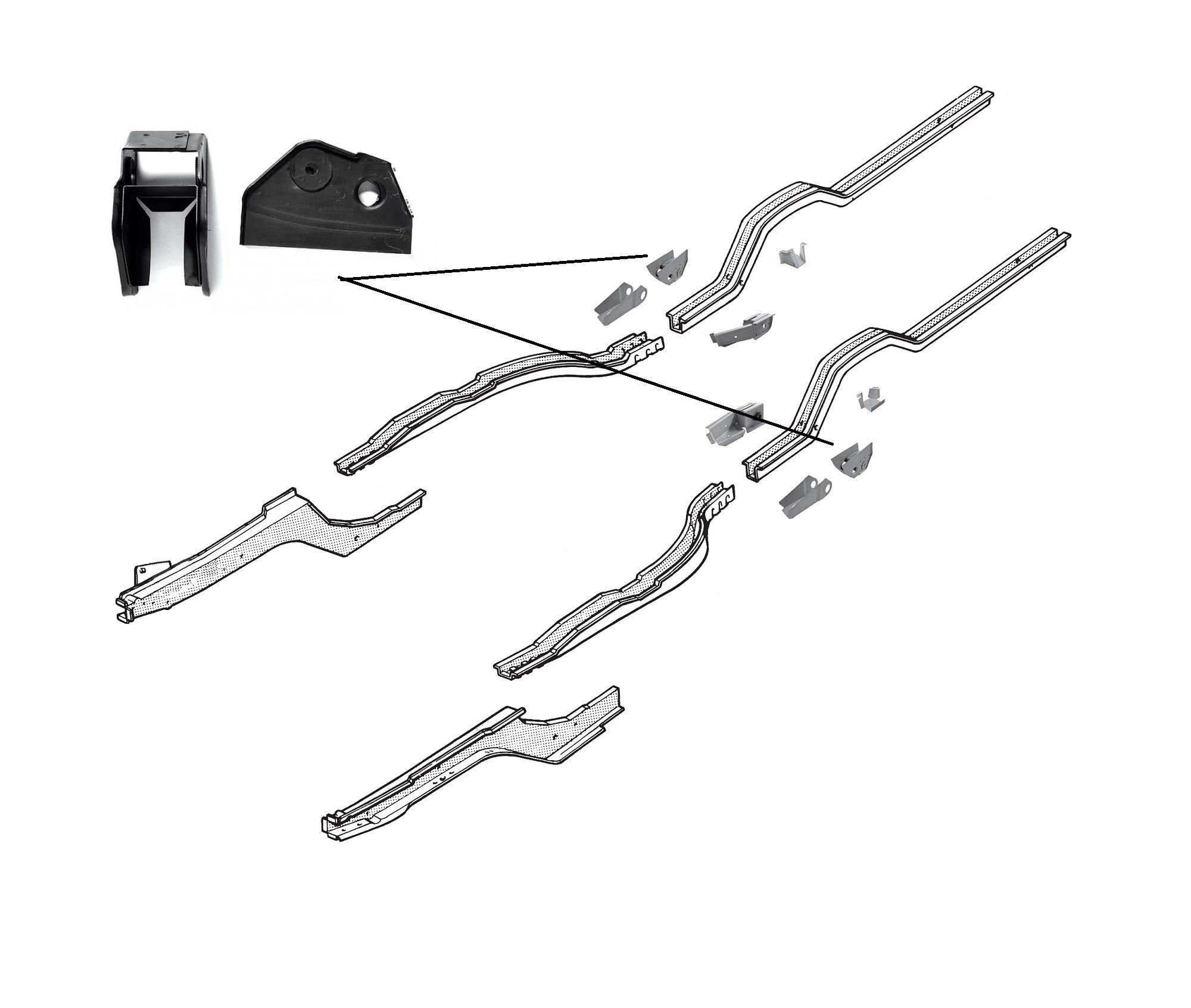 Magnum Car Panels Ltd Ford Escort Mark 1 Rear Chassis Spring Hanger