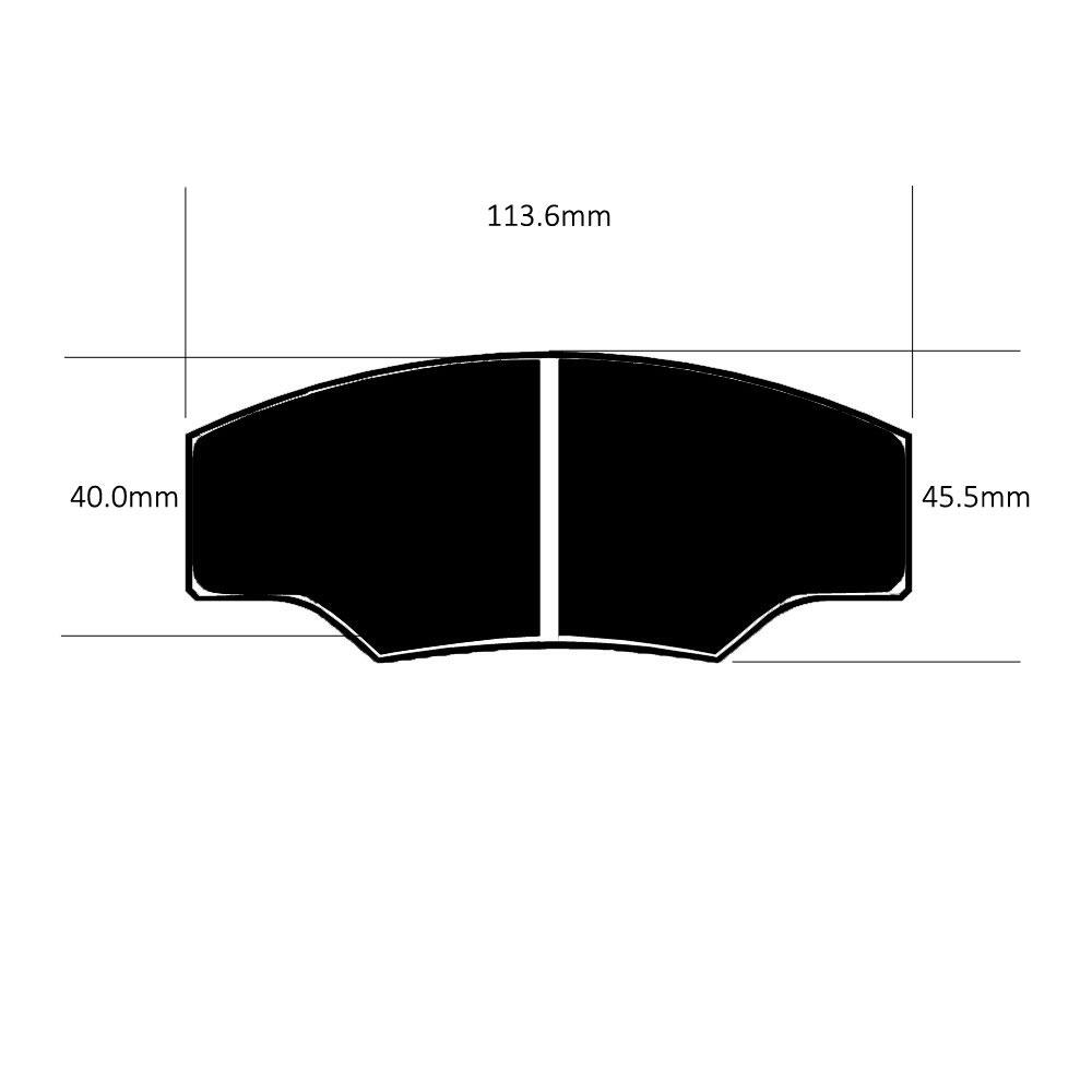 MRM1802 40mm Working Height Brake Pads For The AP Racing CP2361 ...