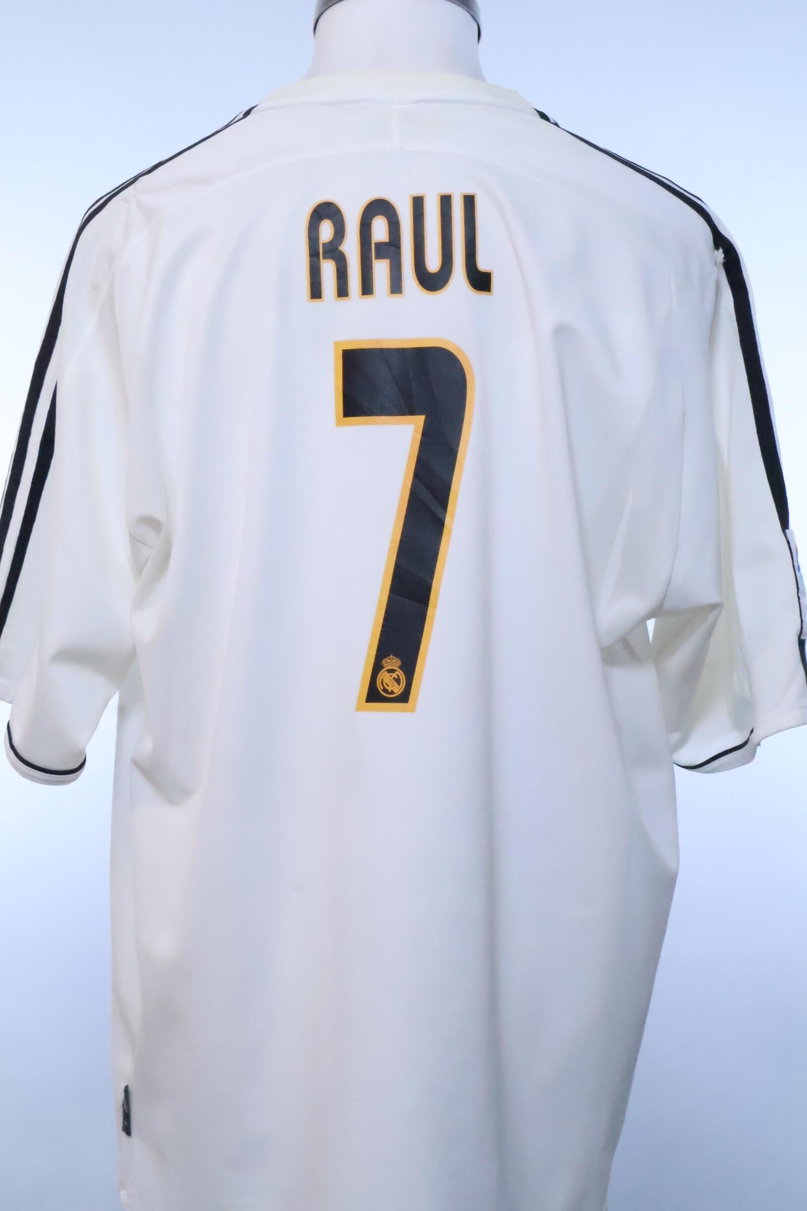2003/04 - REAL MADRID - RAUL - #7 - HOME SHIRT - XL