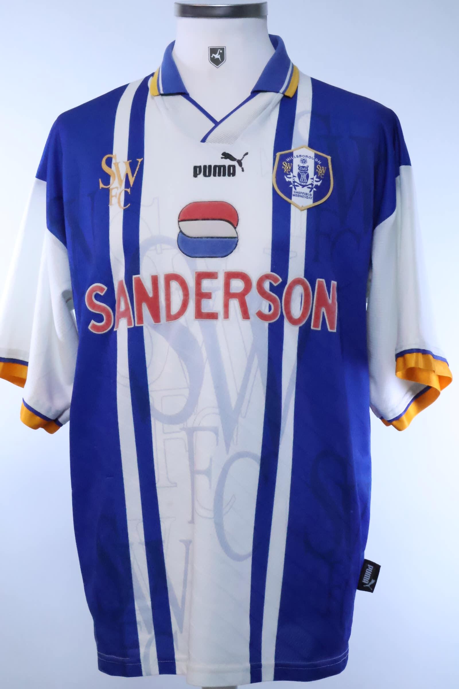 1995/97 - SHEFFIELD WEDNESDAY - HOME SHIRT - XL