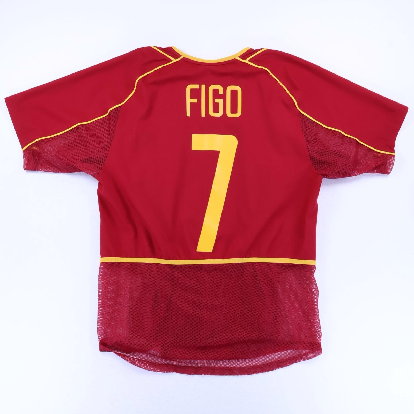 Portugal Figo #7 2002/04 Player Issue Home Shirt - M
